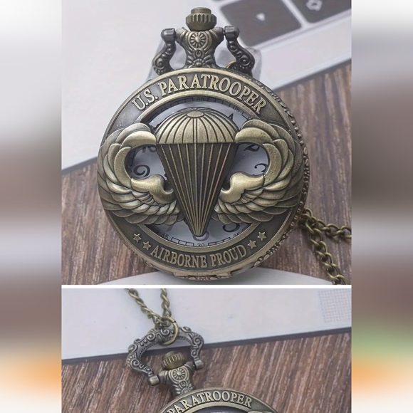 Accessories | Paratrooper Airborne Proud Pocket Watch Battery Included ...